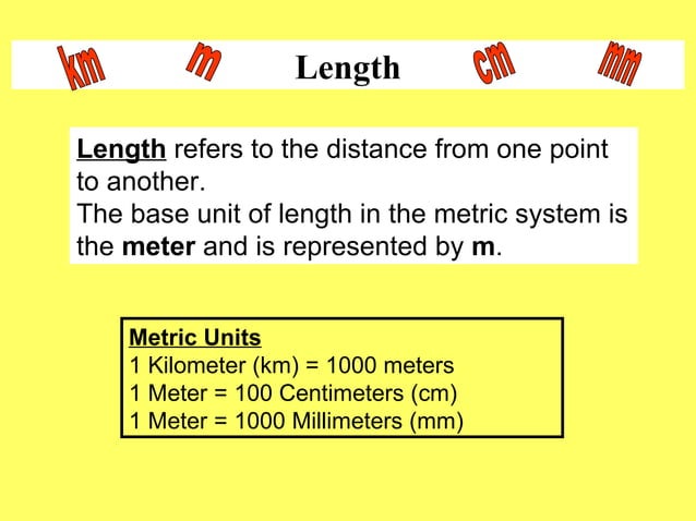 Metric System | PPT | Physics | Science