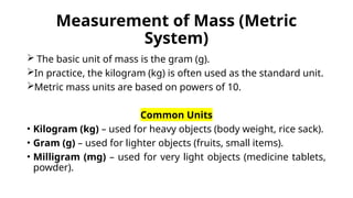 Metric system with conversion chart.pptx