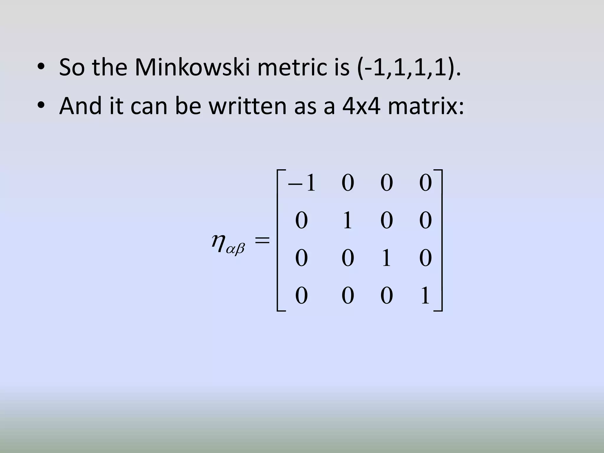 Metric tensor in general relativity | PPTX