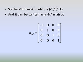 Metric tensor in general relativity | PPTX