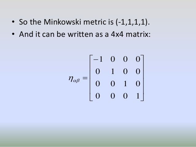 Metric tensor in general relativity