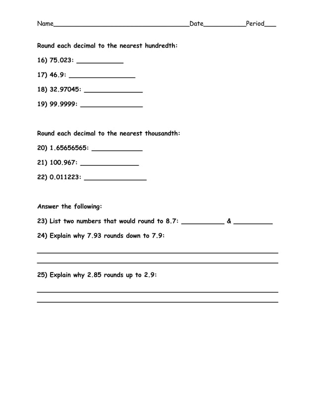 Metric Unit Conversion and Rounding Ditto | PDF