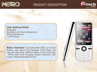 M TECH MOBILE" METRO" MODEL | PPT