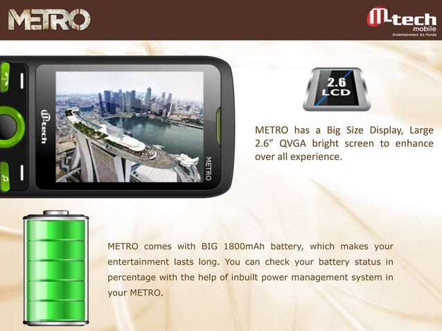 M TECH MOBILE" METRO" MODEL | PPT