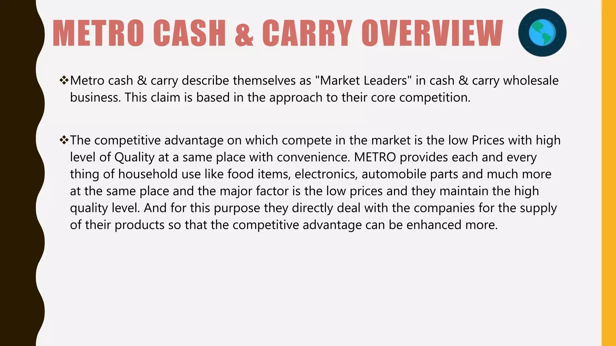 Metro Cash And Carry India | PPTX