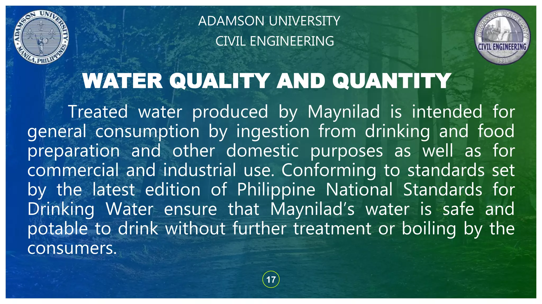 Metro Manila Water Distribution System | PPTX