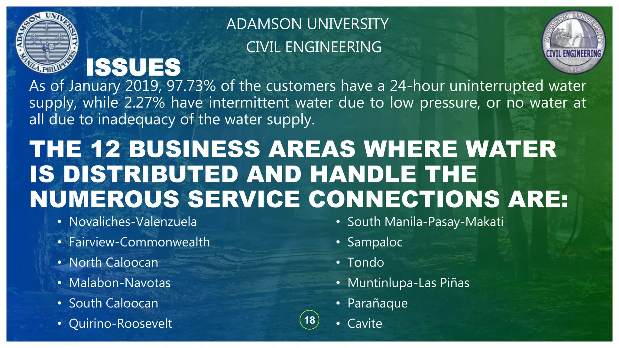 Metro Manila Water Distribution System | PPTX