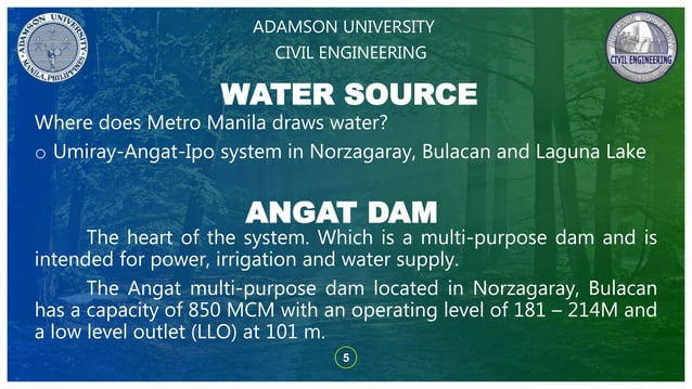 Metro Manila Water Distribution System | PPTX