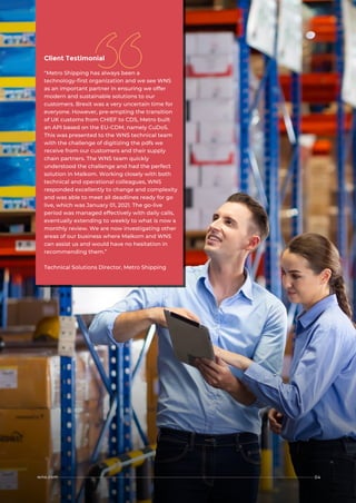 AI Enabled Customs Declarations | Metro Shipping Case Study | Download ...