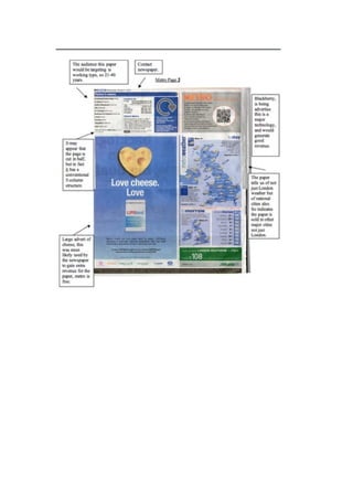 Metro newspaper annotations | DOC