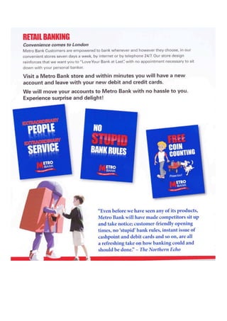 Metro bank brochure | PDF