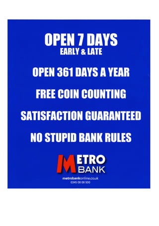 Metro bank brochure | PDF