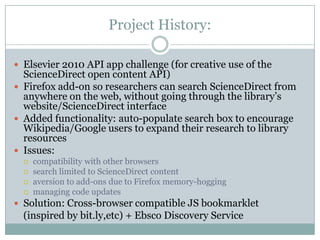 Bridging the gap from Wikipedia to scholarly resources: a simple ...