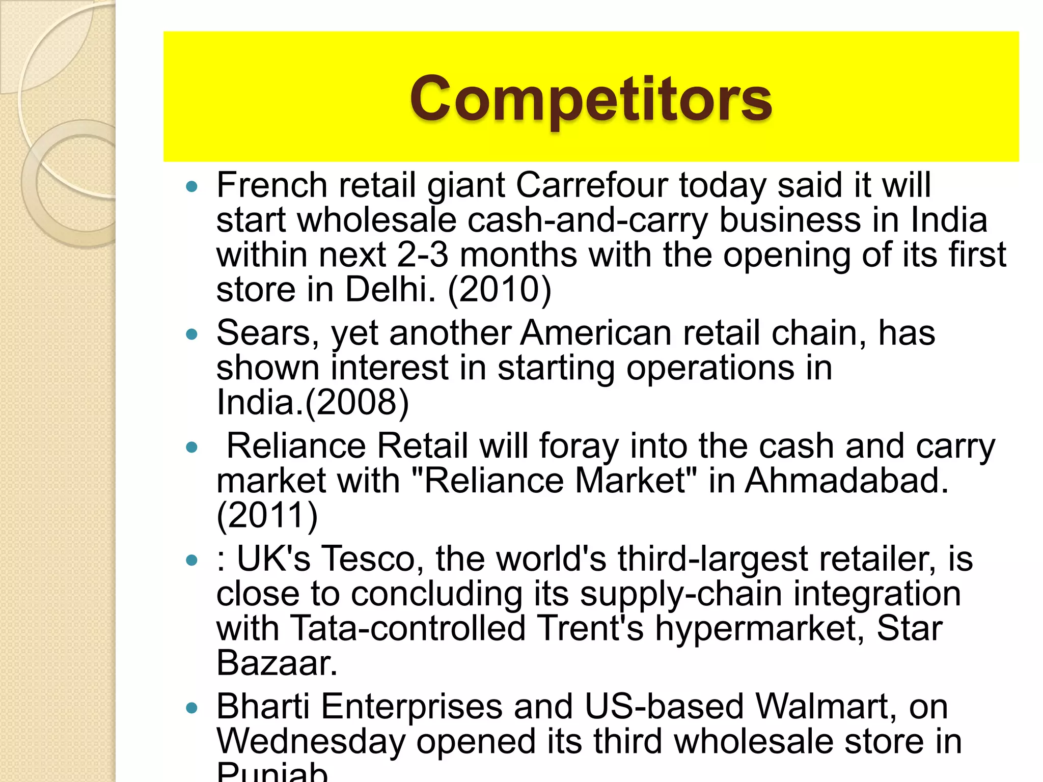 Metro cash and carry | PPTX