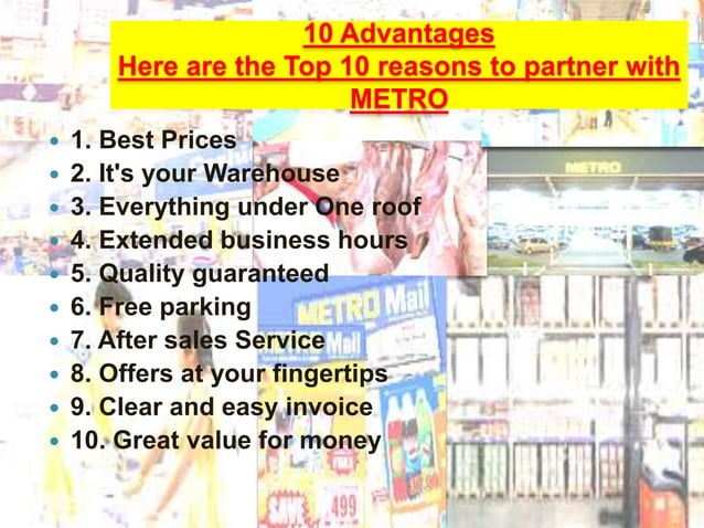 Metro cash and carry | PPTX | Retail Industry | Industries