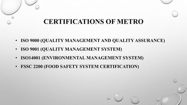 Metro cash and carry | PPTX | Business | Business and Finance