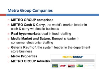 Metro cash n carry amritsar | PPTX