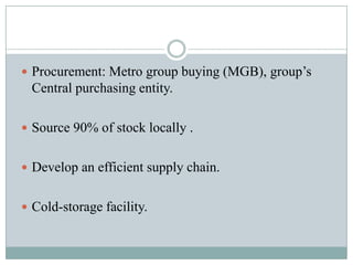 Case Study of Metro Cash & Carry on Business Environment | PPTX