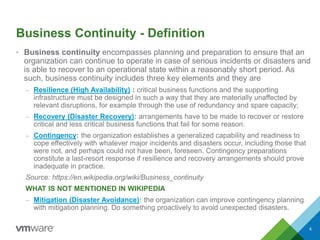 Metro Cluster High Availability or SRM Disaster Recovery? | PPT
