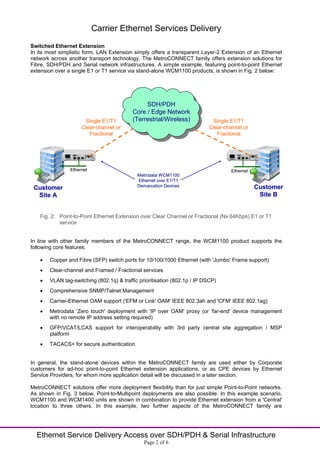 MetroCONNECT: Ethernet Access Networking | PDF | Computer Networking | Computing