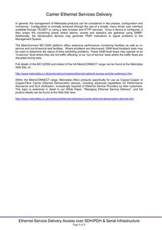 MetroCONNECT: Ethernet Access Networking | PDF | Computer Networking ...