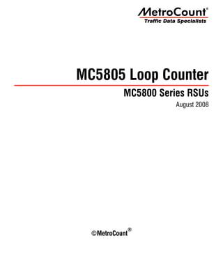 Metro count mc5805_loop_counter | PDF