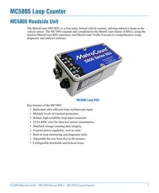 Metro count mc5805_loop_counter | PDF