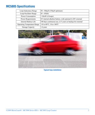 Metro count mc5805_loop_counter | PDF