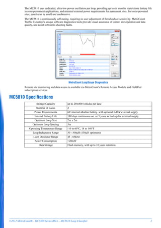 Metro count mc5810_loop_classifier | PDF