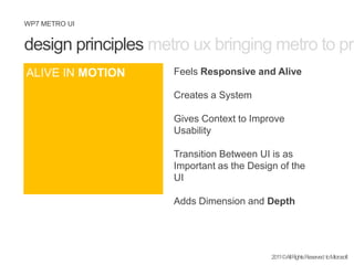 Windows Phone 7- The Metro design | PPTX