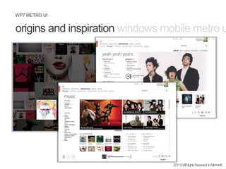 Windows Phone 7- The Metro design | PPTX