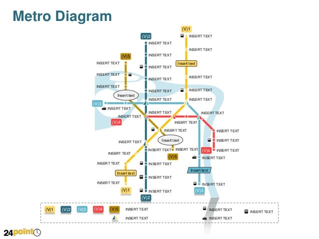 Metro Diagrams - Editable PowerPoint Presentation