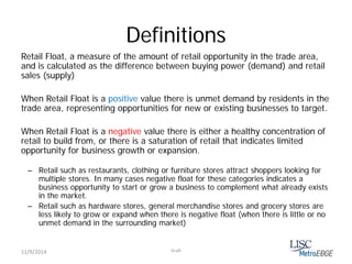 Downtown Mesa Retail Market Assessment - 2014 | PPT