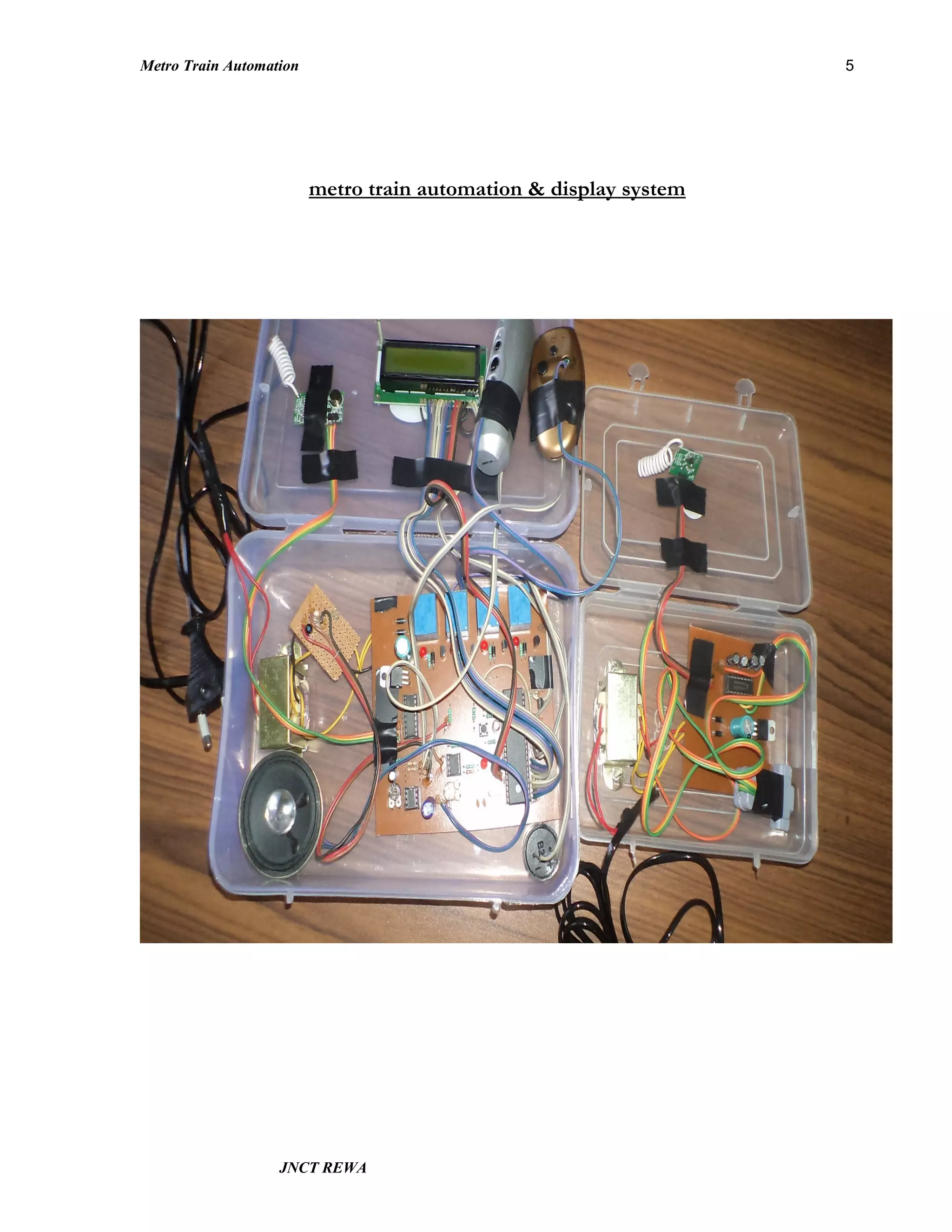 Metro Train Automation & display System | DOC