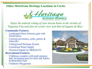 Metrogate Heritage | PPT
