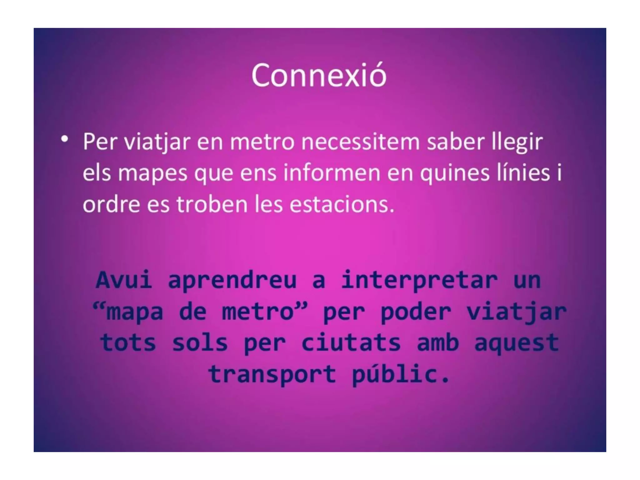 Mapa del metro ILEC 6e | PPTX