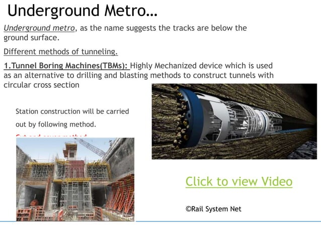 Presentation on Underground metro. | PPTX