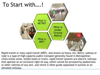 Presentation on Underground metro. | PPT