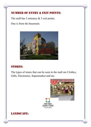 Metro junction case study | DOCX | Malls & Shopping Centers | Attractions