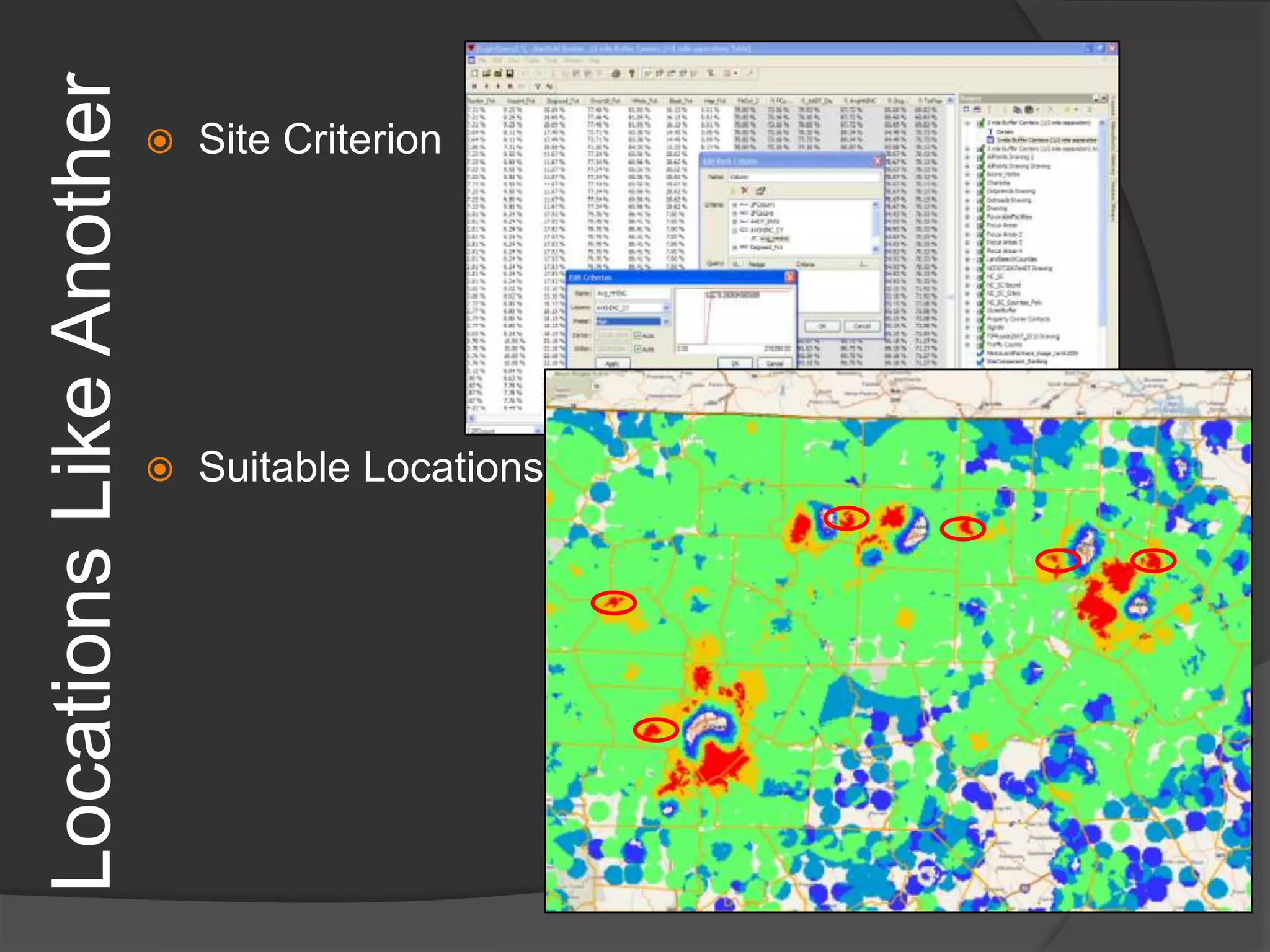 Applying Geospatial Analysis to Site Identification | PPTX