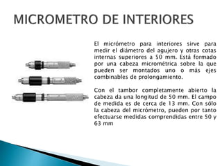 Metrologia – manejo del micrometro | PPTX