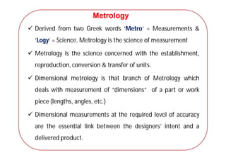 Metrology | PDF