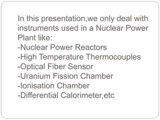 Metrology in Nuclear Power Plant | PPTX | Chemistry | Science