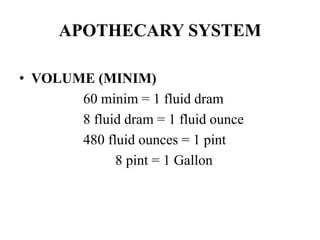 METROLOGY.pptx apothecare imperial and system international | PPT