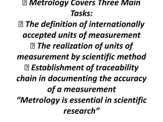 Mechanical Metrology for engineering 123 | PPT