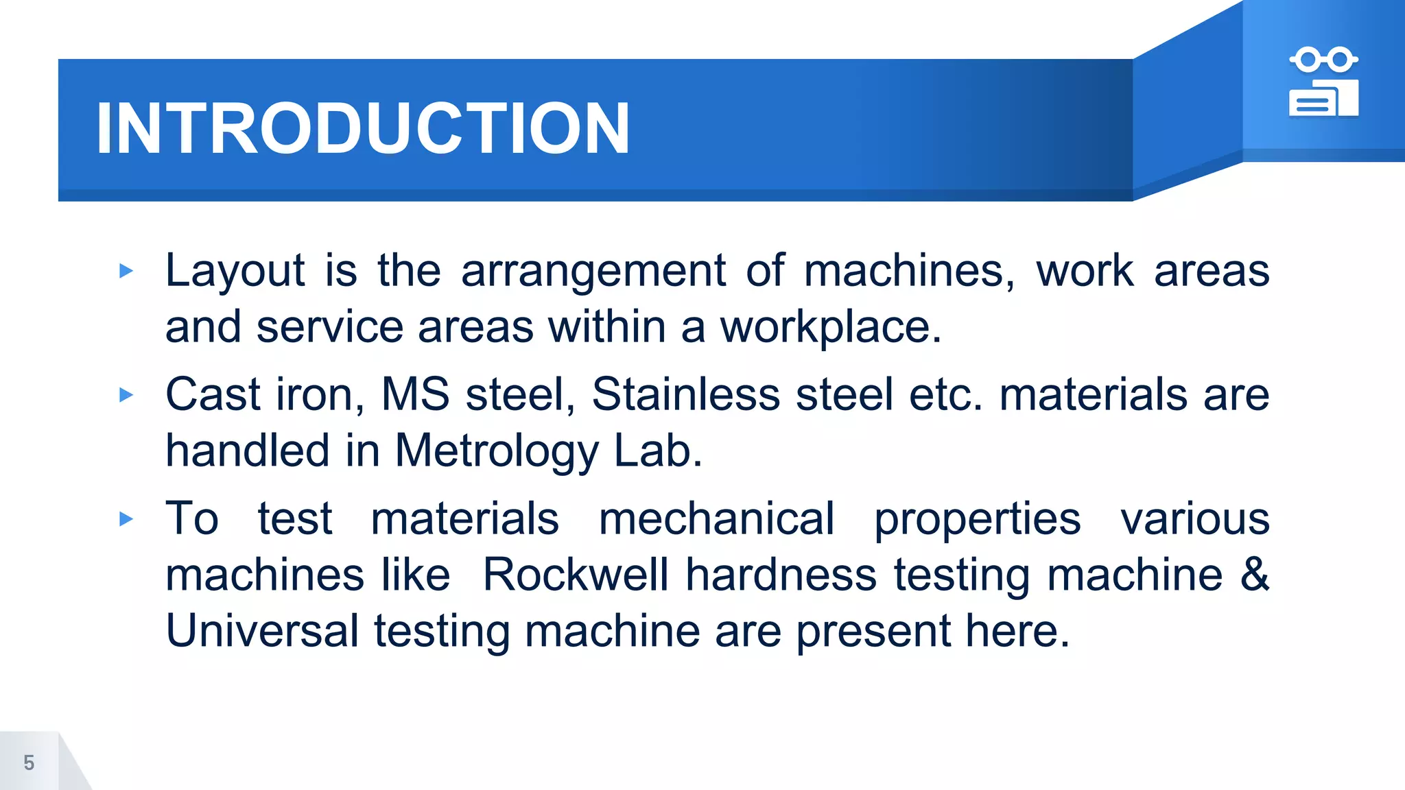 LAYOUT PLAN OF RUET METROLOGY LAB | PPT