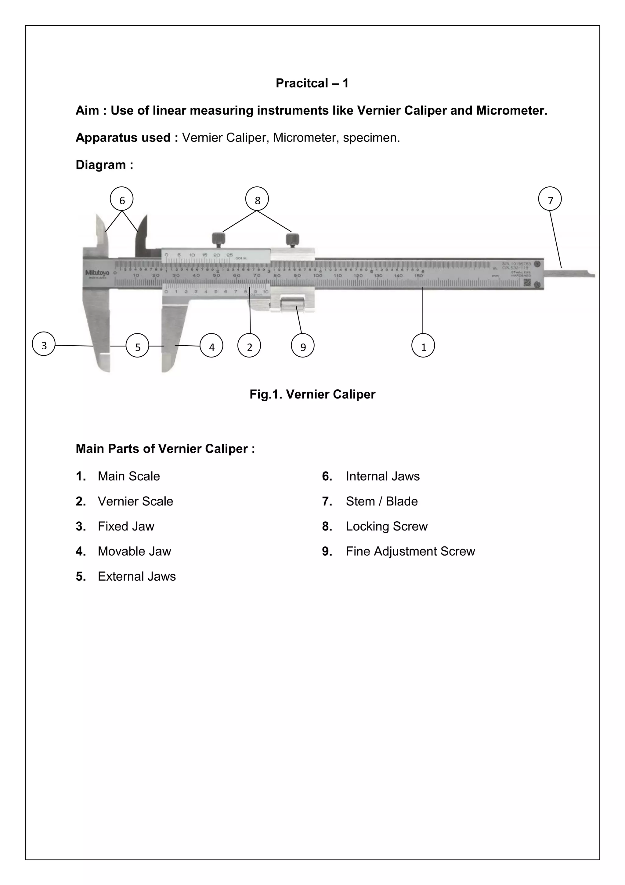 Metrology and instrumentation lab manual | PDF | Physics | Science