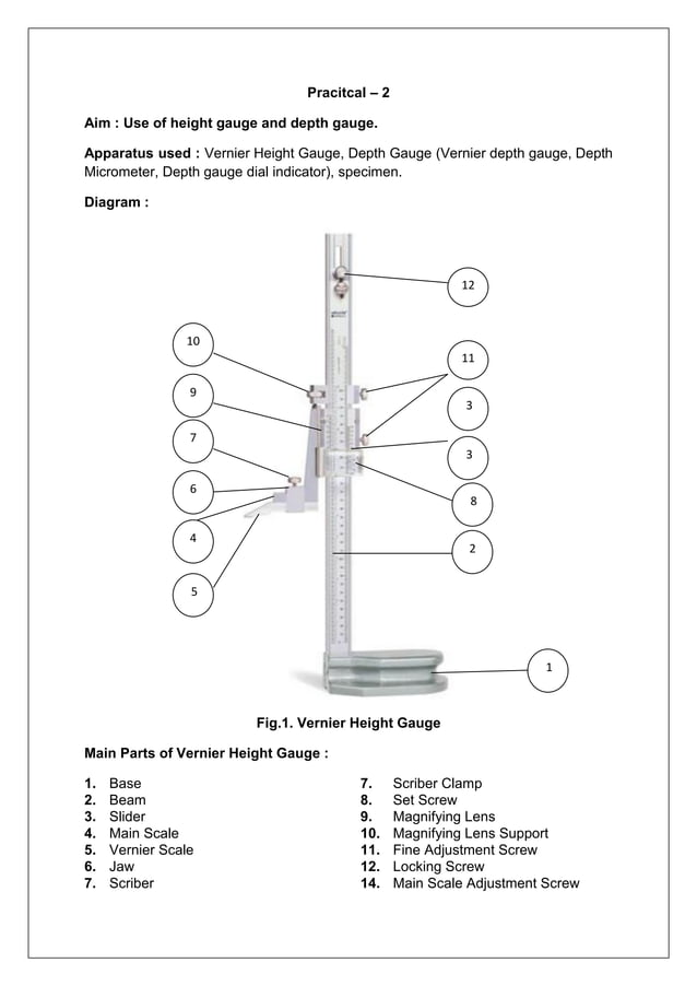 Metrology and instrumentation lab manual | PDF