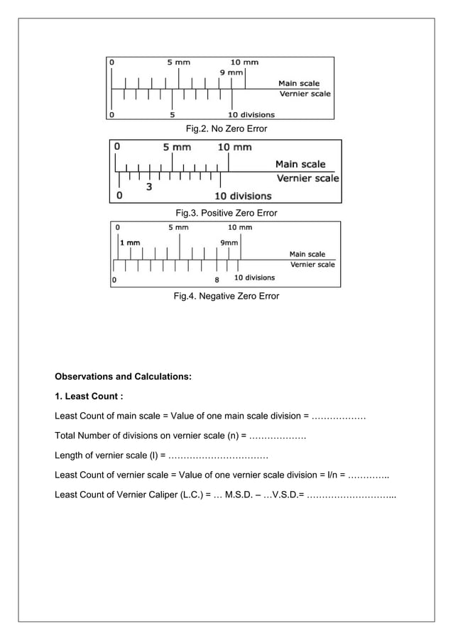 Metrology and instrumentation lab manual | PDF