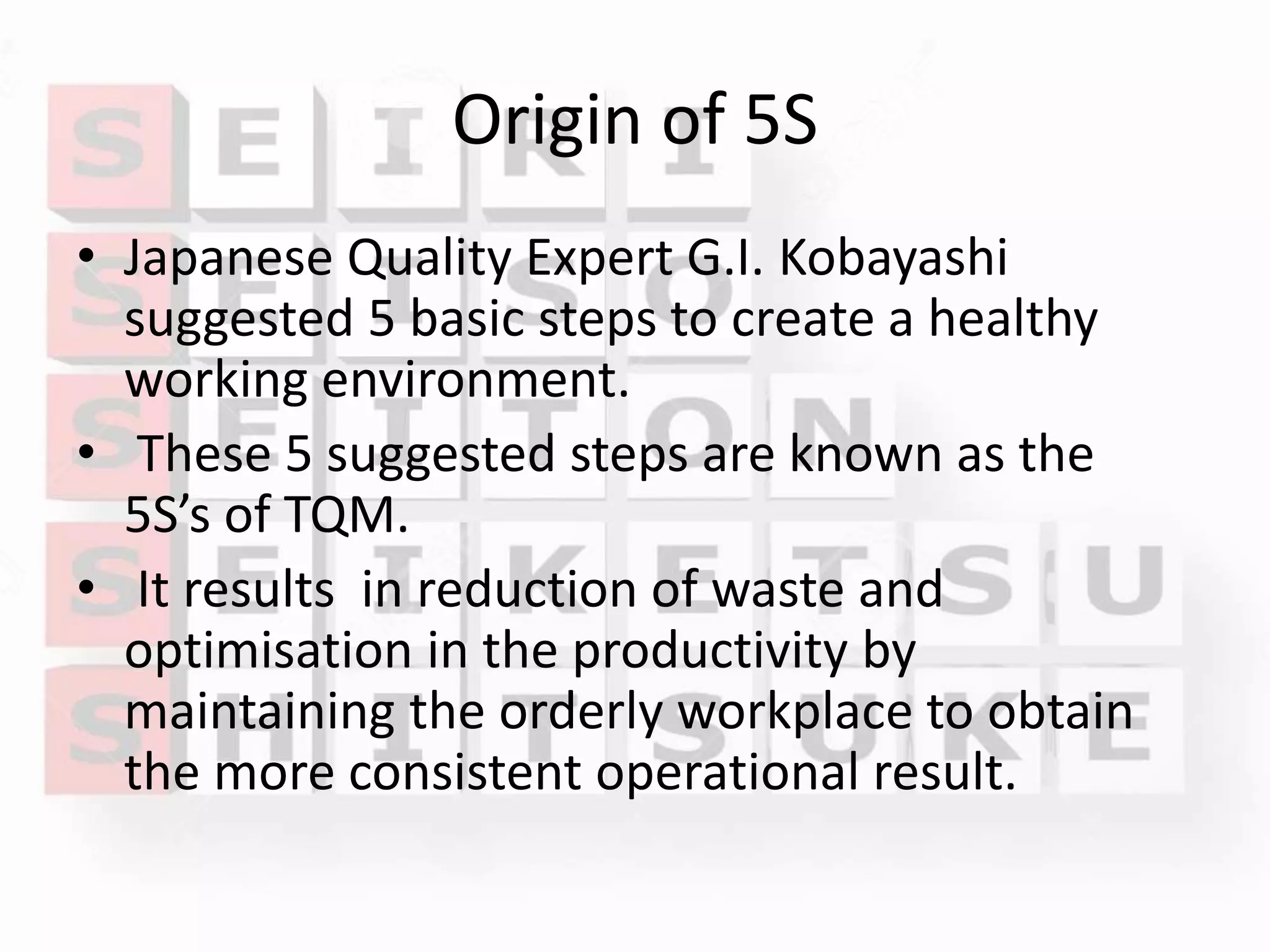 Metrology and quality control 5S. | PPT